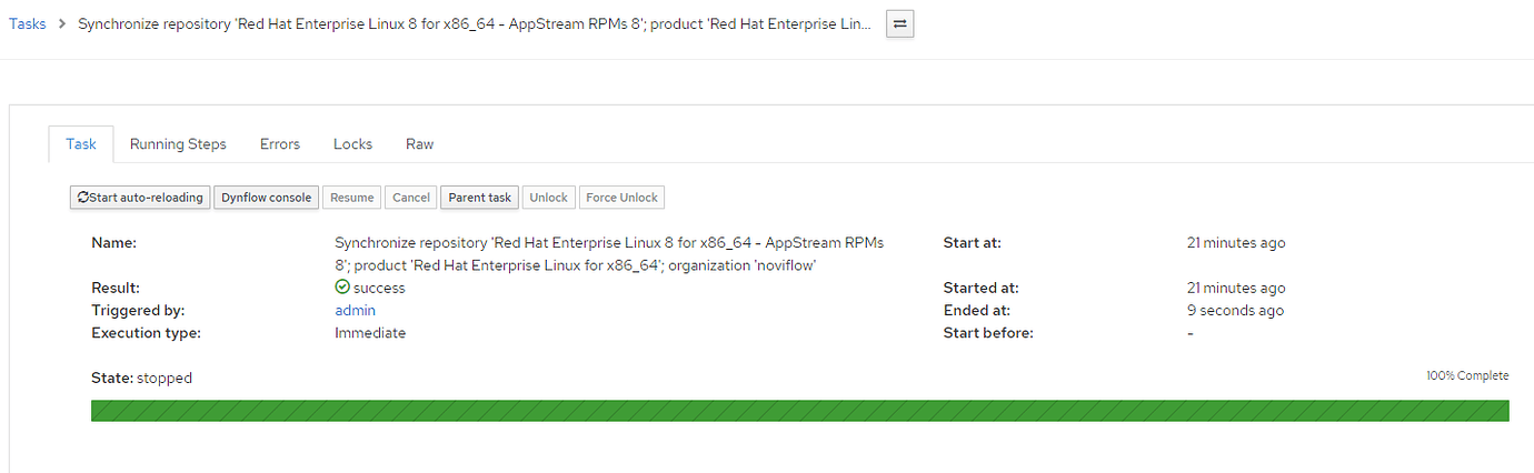 Cannot Sync RHEL 8.0 BaseOS repository - Support - TheForeman