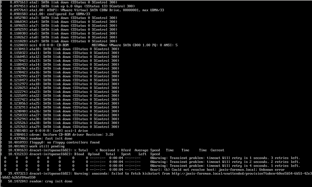 Warning: Anaconda failed to fetch kickstart issue - Support - TheForeman Warning: Anaconda failed to fetch kickstart issue - Support - TheForeman