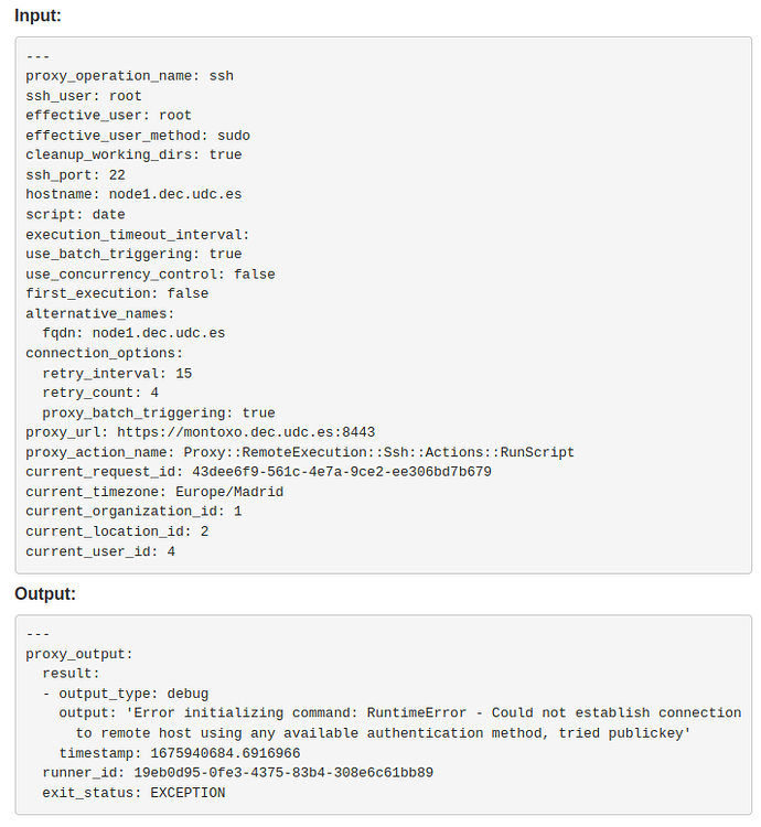 Remote Execution Failed-Foreman - Support - TheForeman